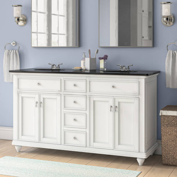 Wildon Home® Haydel 49 Free Standing Double Bathroom Vanity With